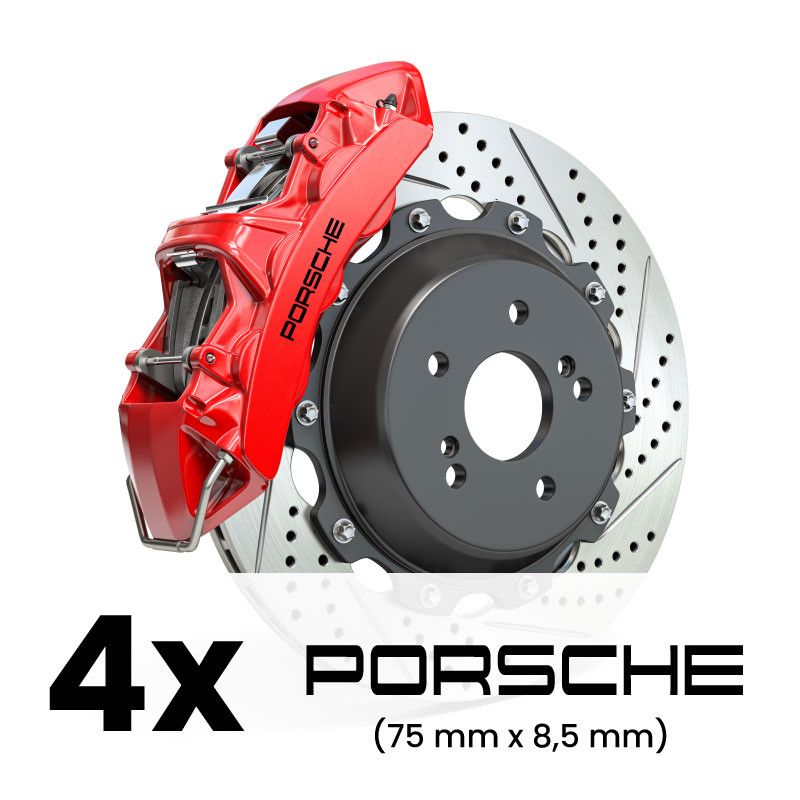 Porsche 964 Logo Bremssattel Aufkleber Kit